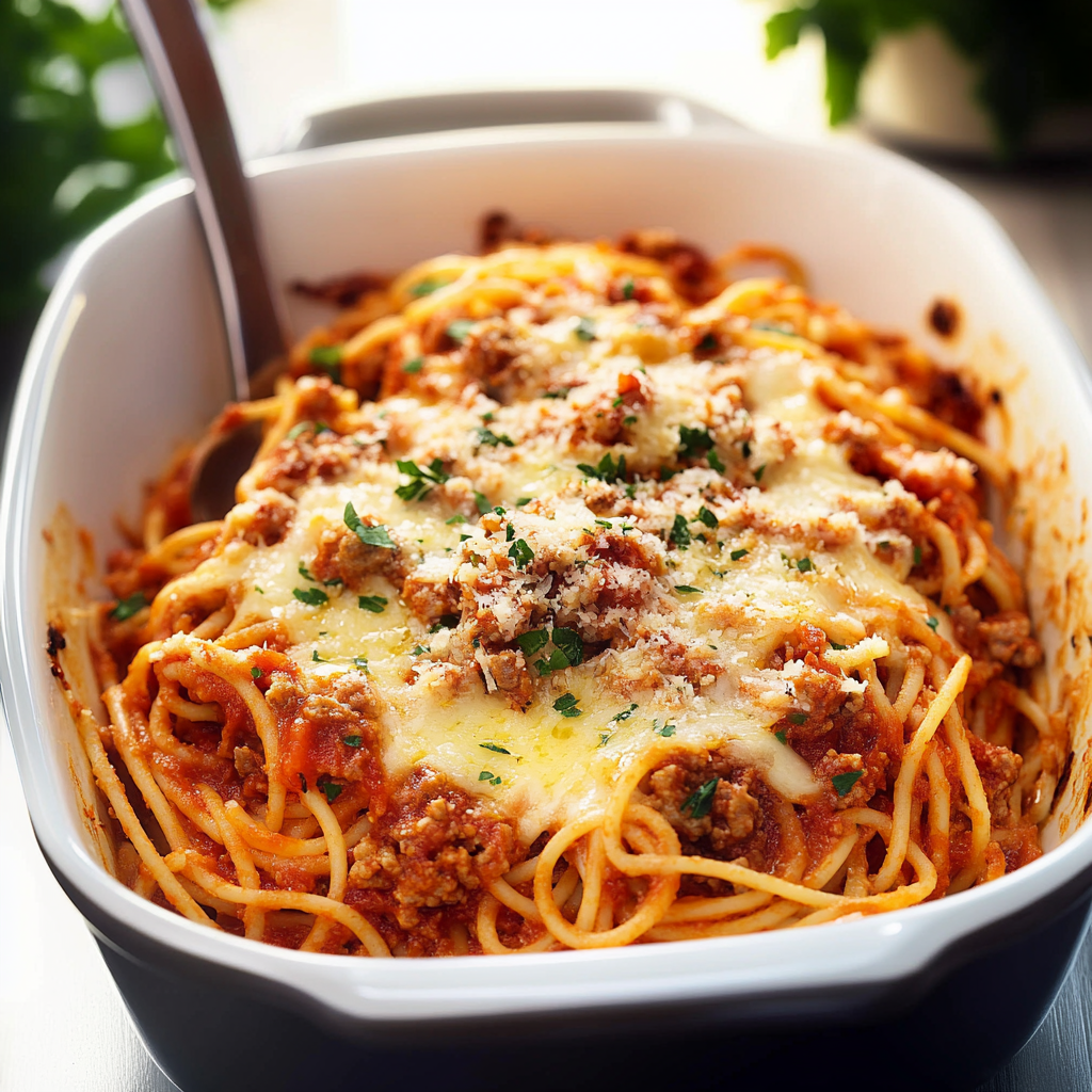 Easy Baked Spaghetti