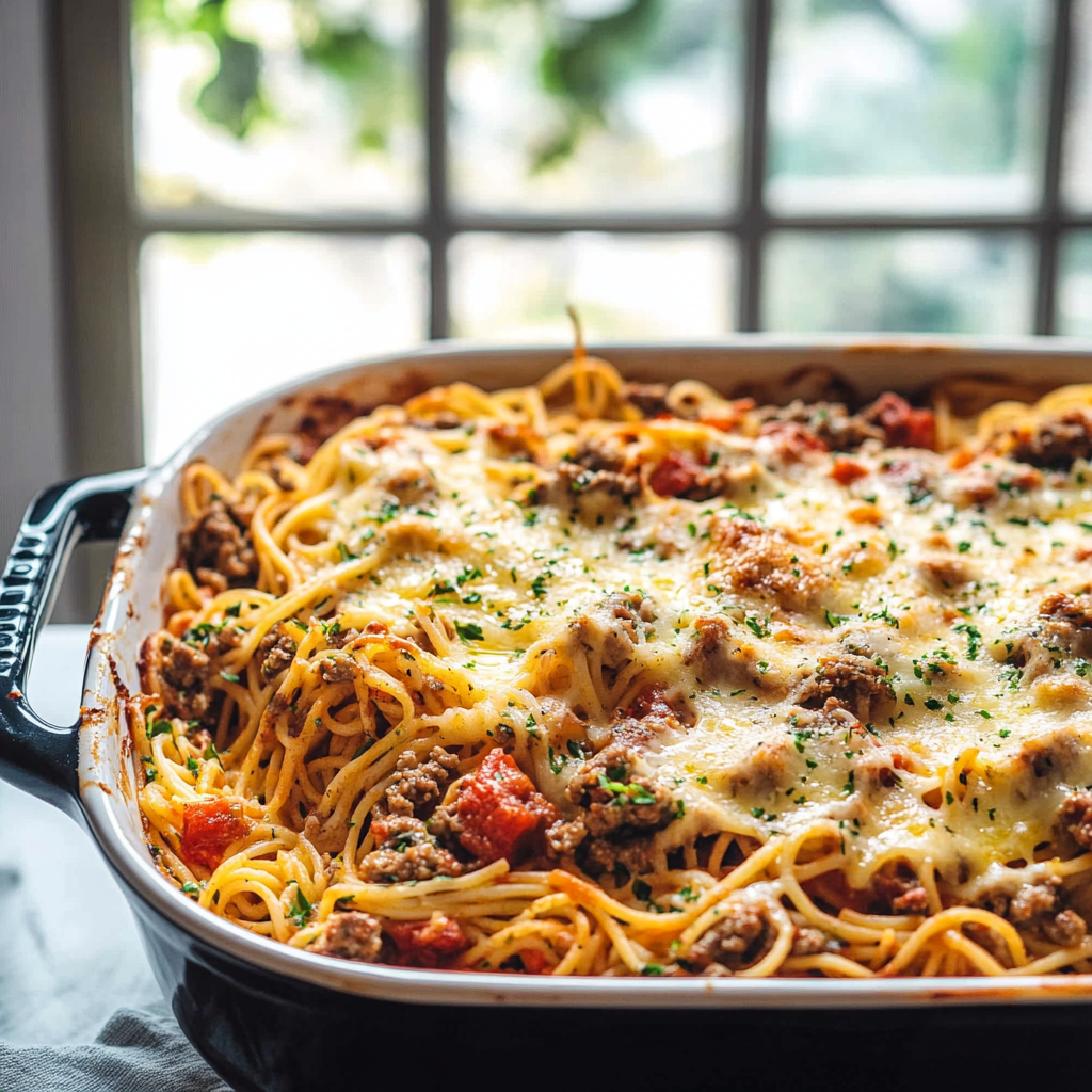 Easy Baked Spaghetti