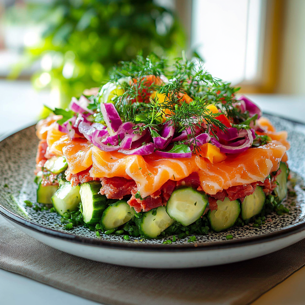 Smoked Salmon Salad – Shuba