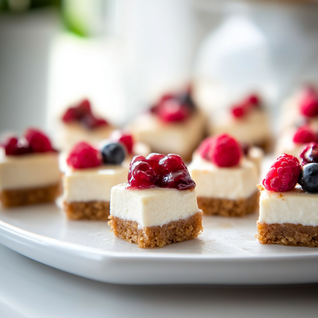 Easy No-Bake Cheesecake Bites