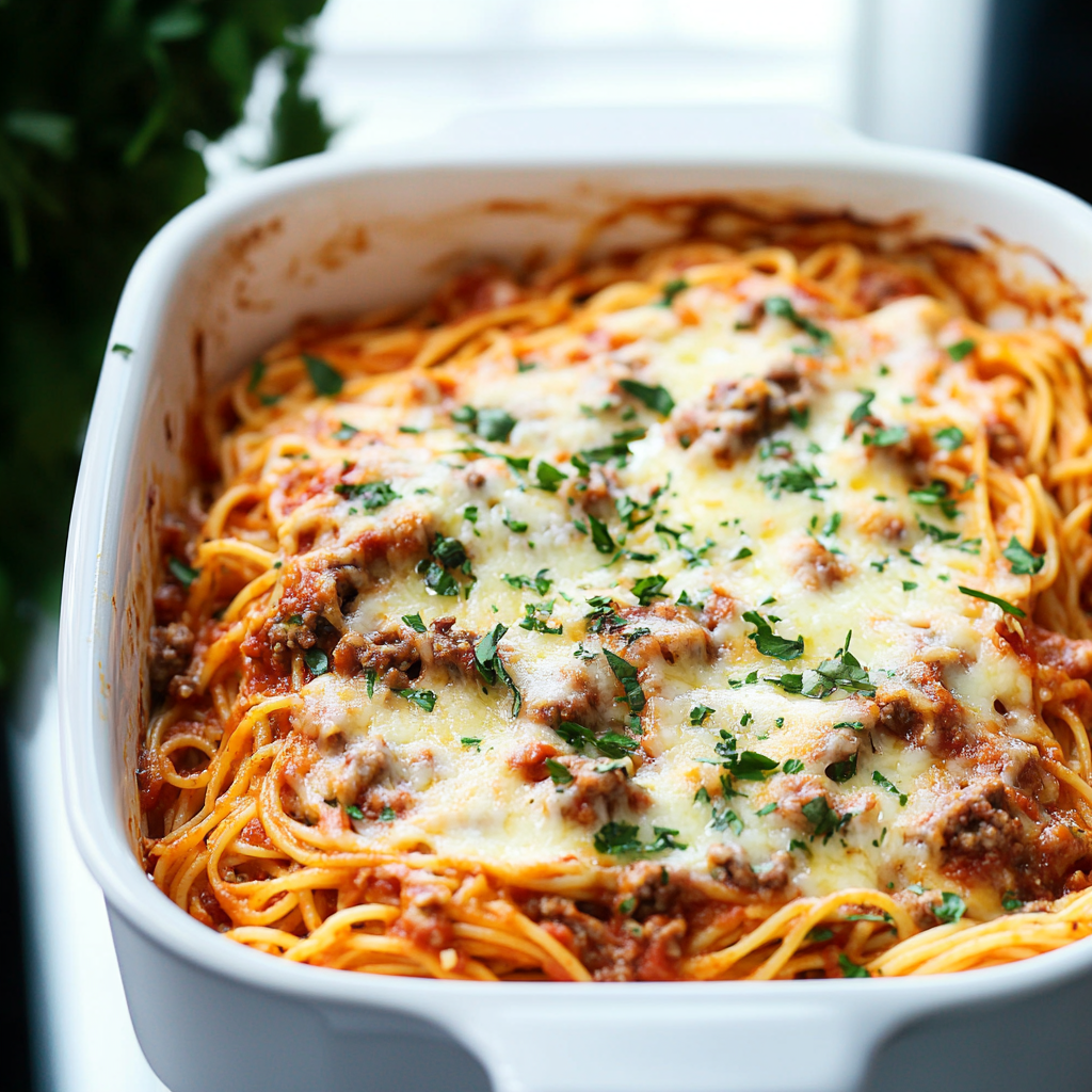 Easy Baked Spaghetti