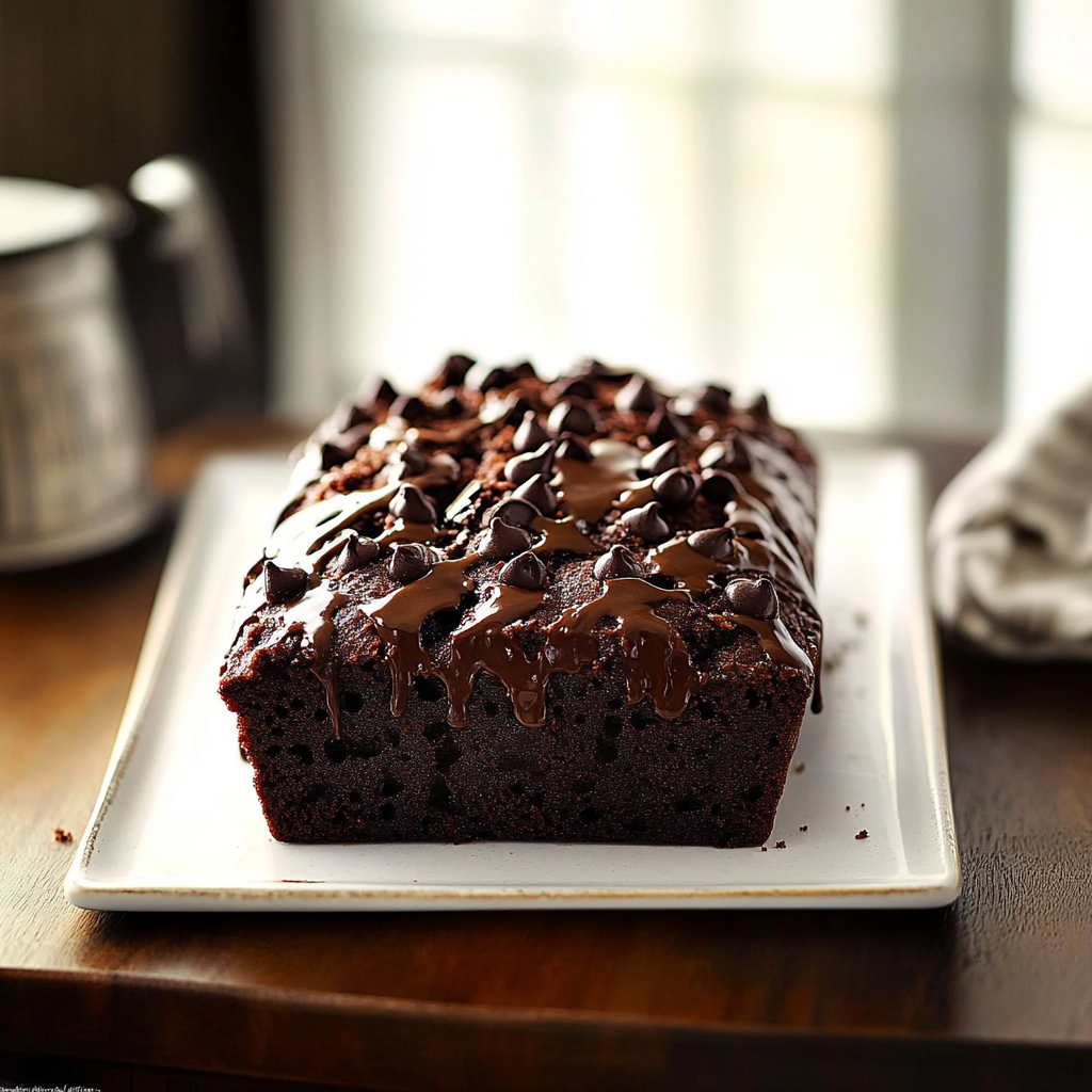 Hot Fudge Brownie Bread