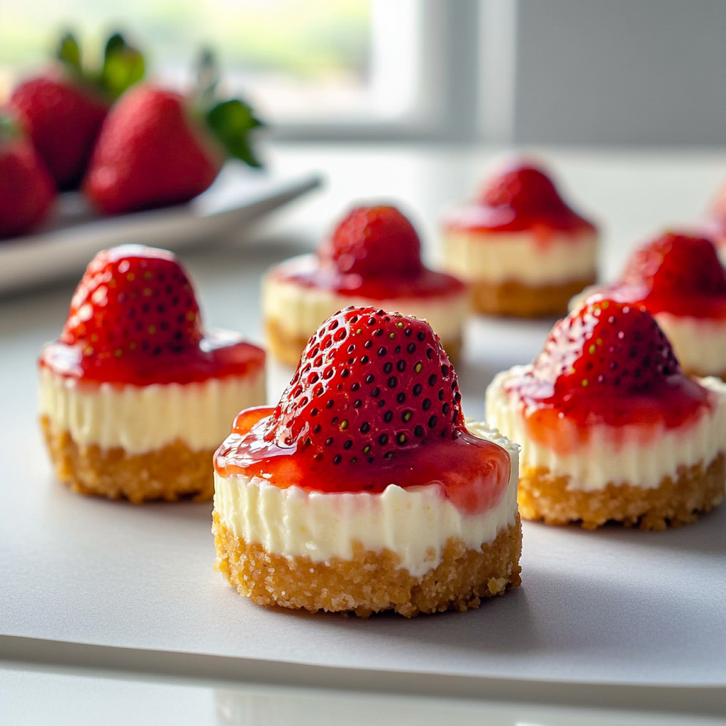 Mini Strawberry Cheesecakes