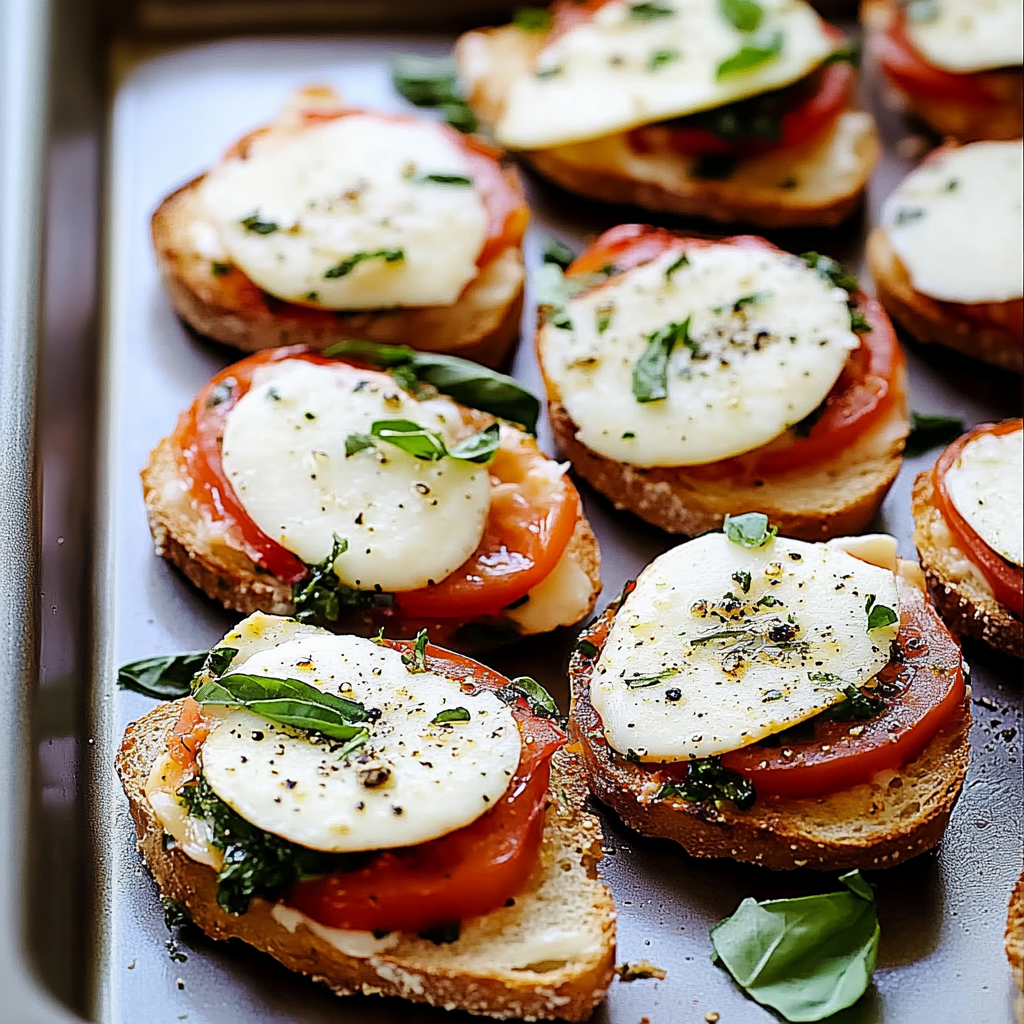 Caprese Crostini (Canapés)