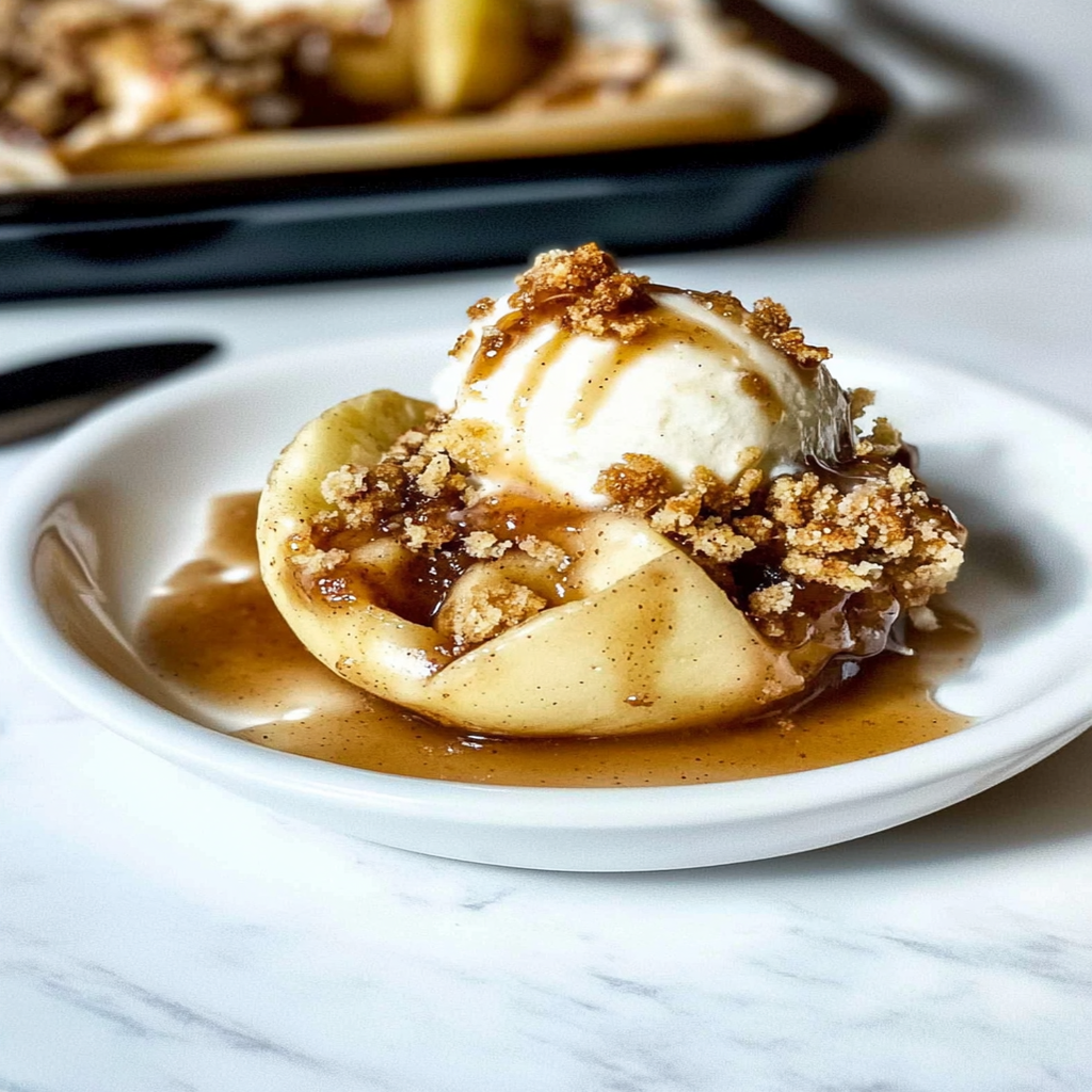 Father’s Day Apple Crisp with Vanilla Ice Cream