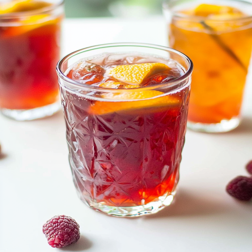 Hibiscus Summer Drink No Alcohol Iced Tea