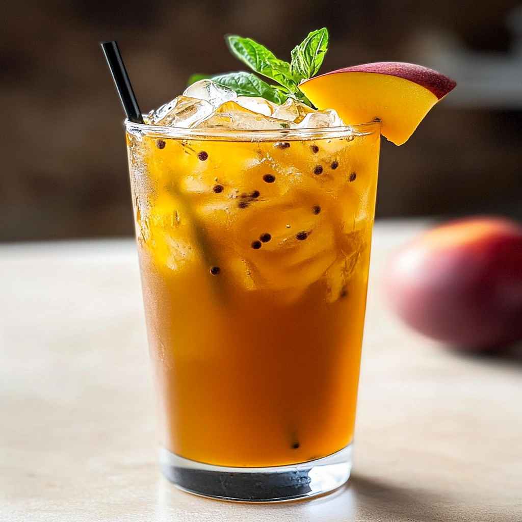 Mango Iced Tea Summer Drink (No Alcohol)