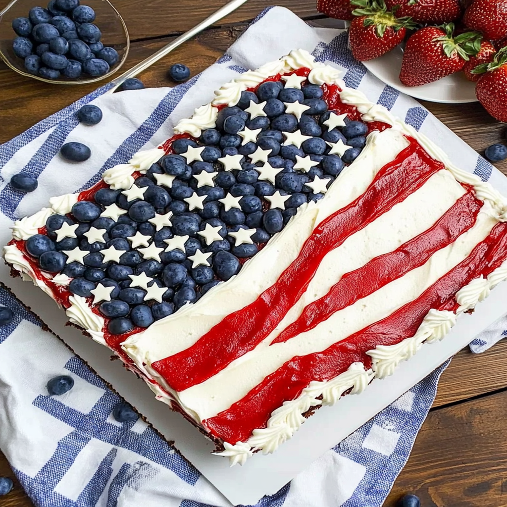 American Flag Cake