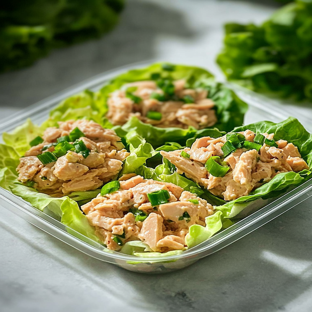 Lunch Box Tuna Salad Lettuce Wraps