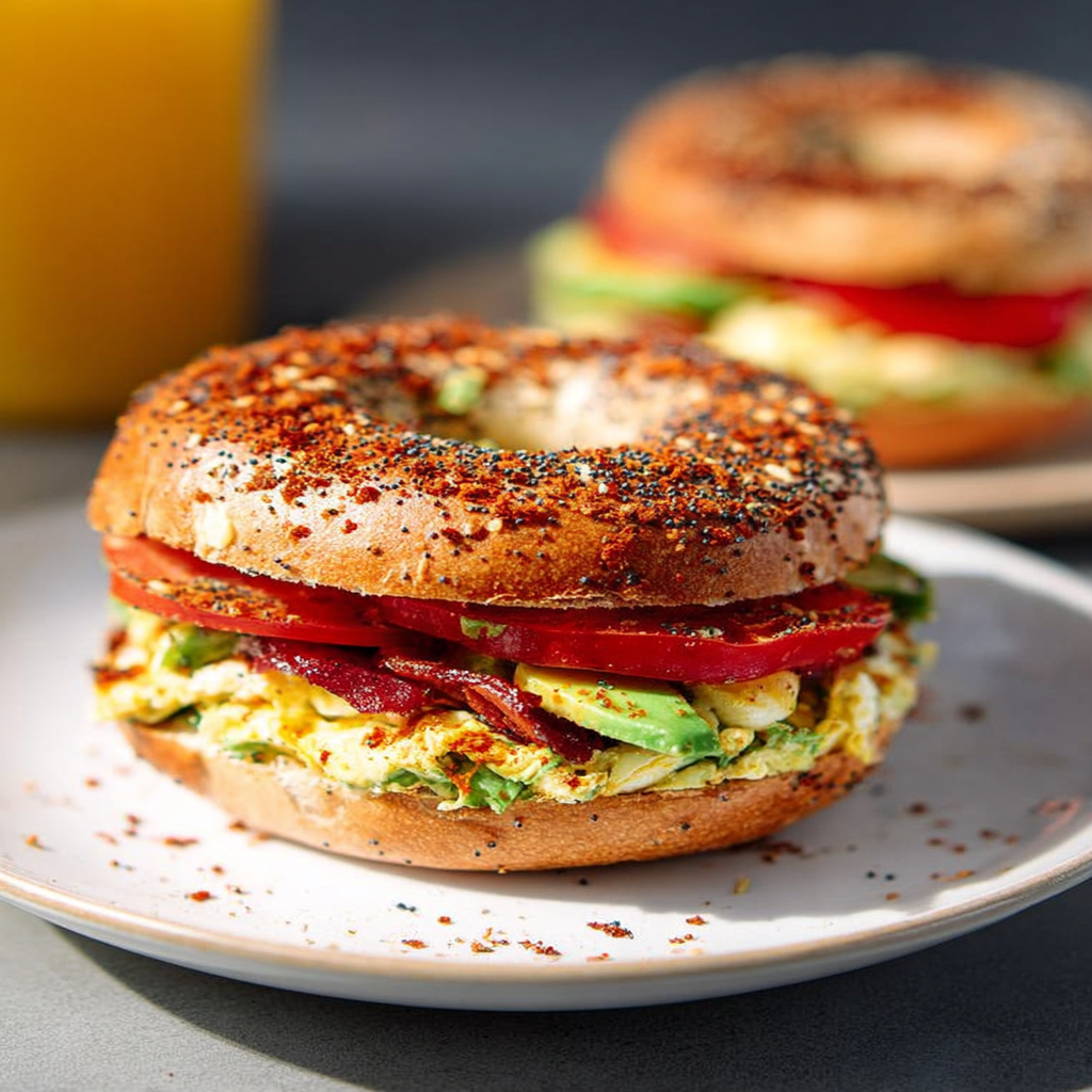 Mini Bagel Sandwiches for the Pool
