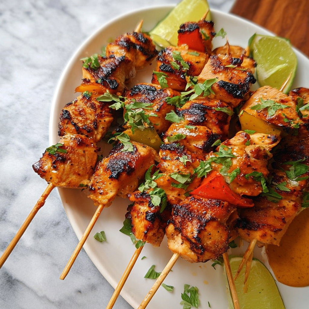 Mini Chicken Skewers for the Pool