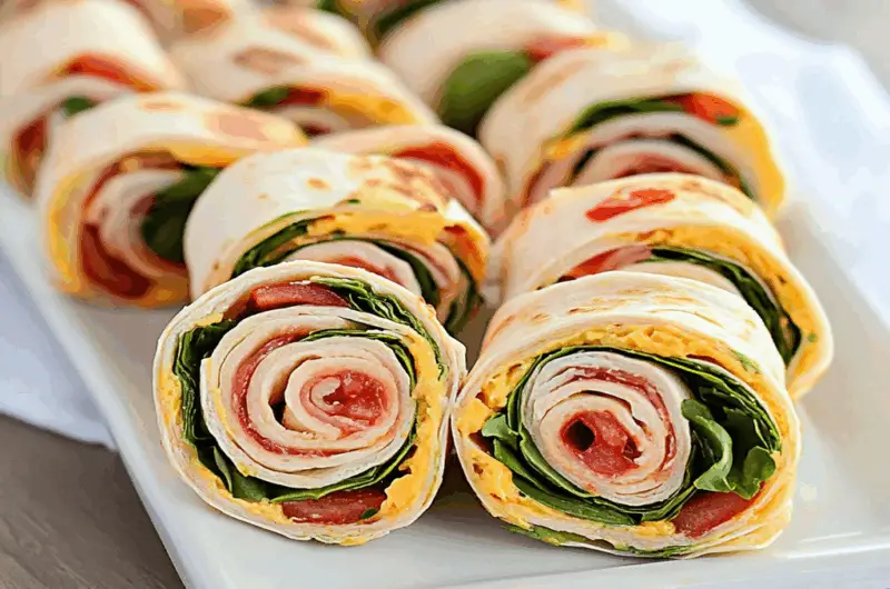 Mini wraps for poolside snacking