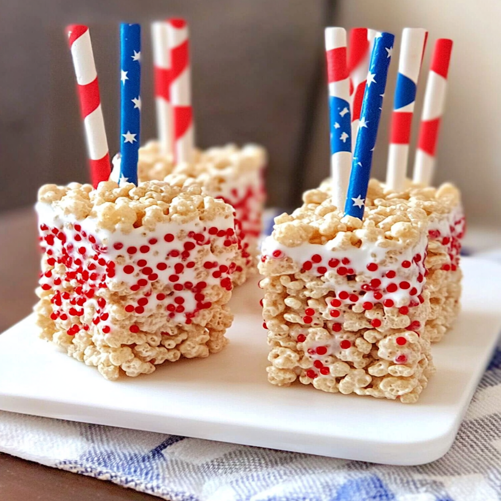 Patriotic Rice Krispie Treats