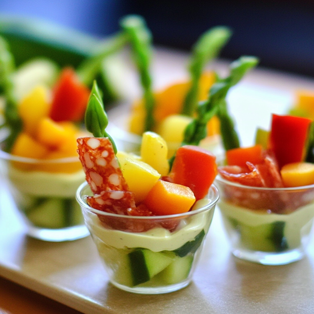 Pool Party Charcuterie Cups