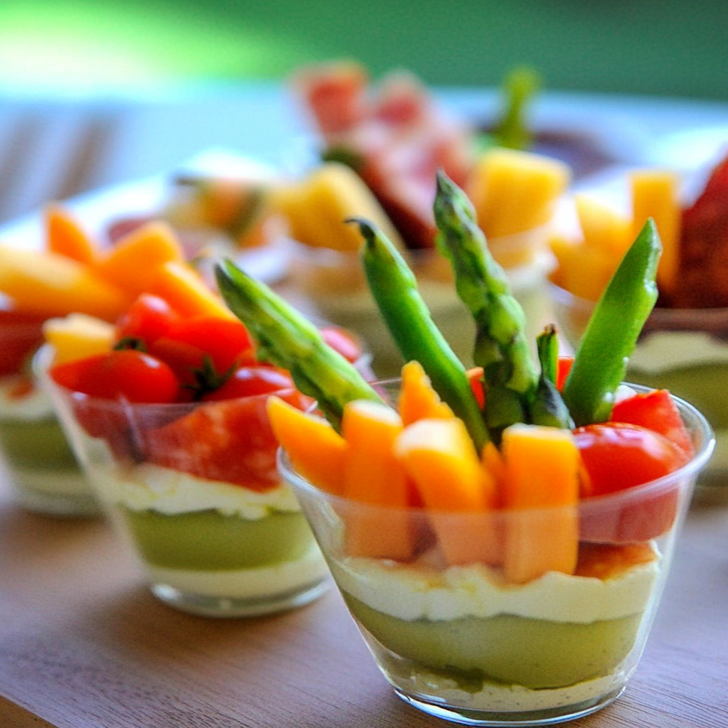 Pool Party Charcuterie Cups