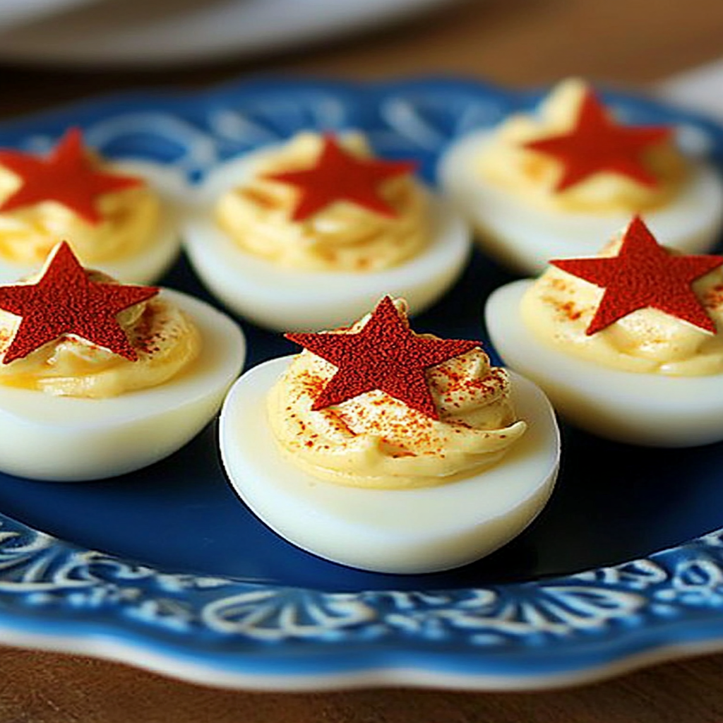 Festive Star-Spangled Deviled Eggs Recipe for Celebrations