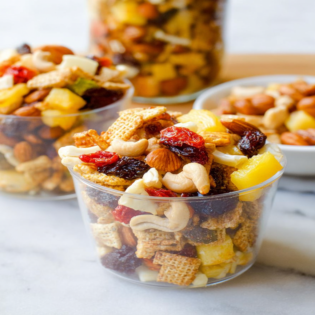 Tropical Trail Mix Snack Cups