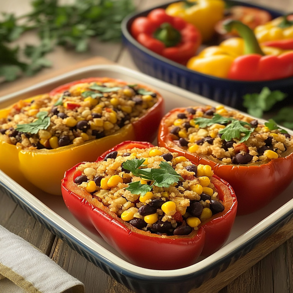 Black Bean and Corn Stuffed Peppers