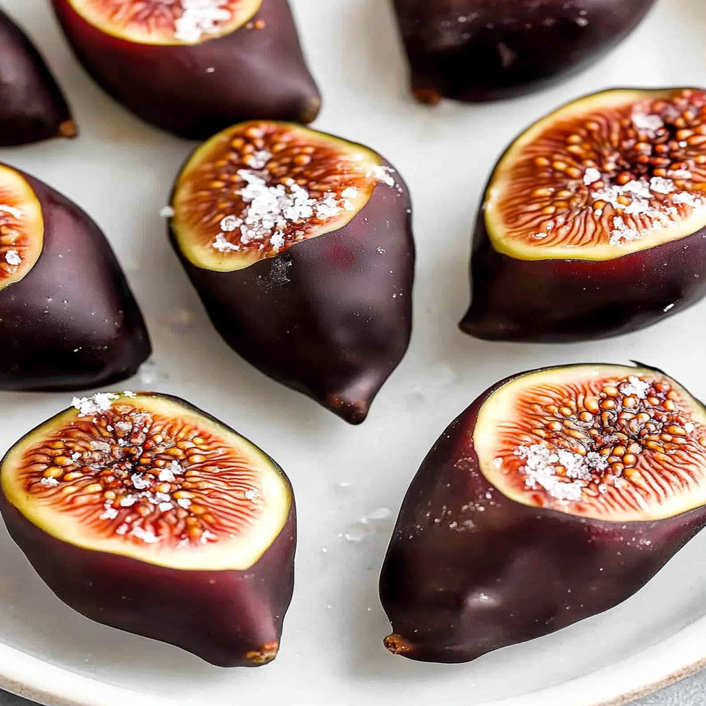 Dark Chocolate Dipped Figs