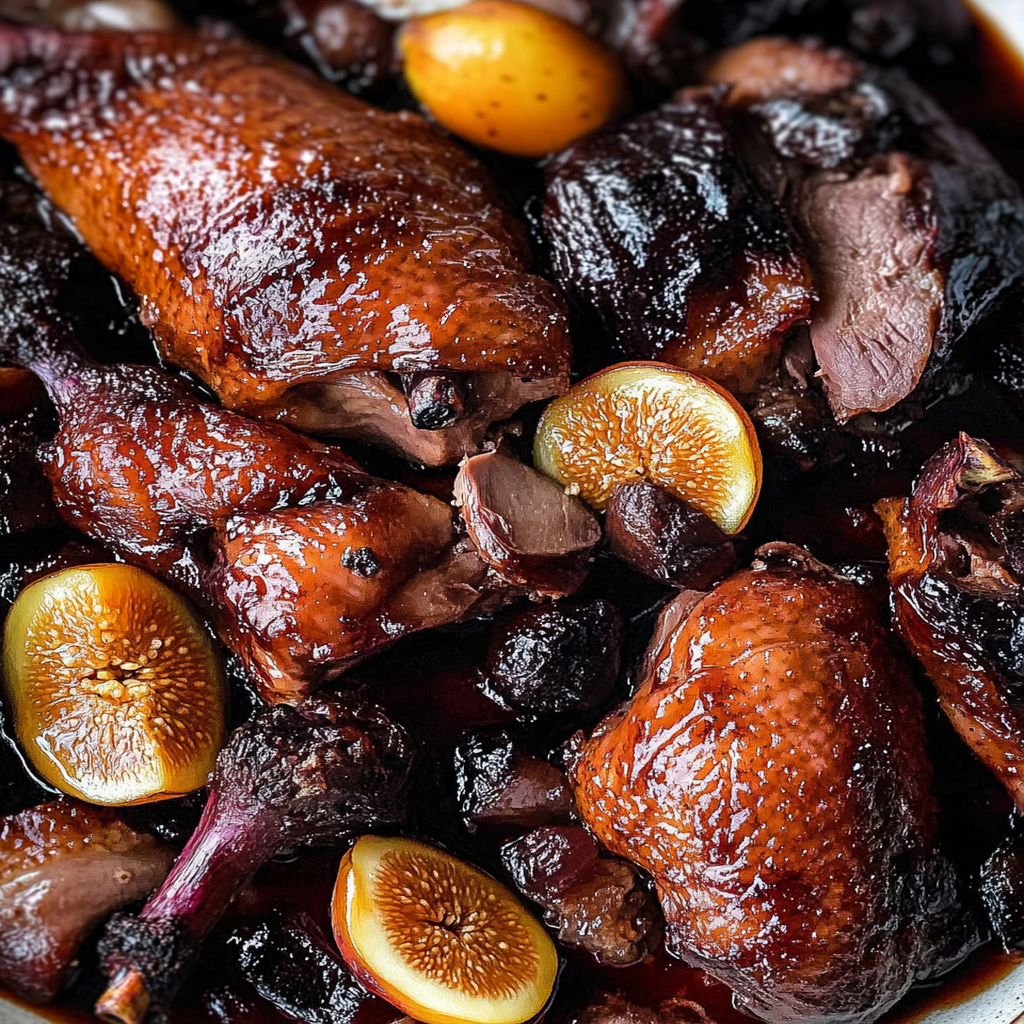Fig and Orange Glazed Duck