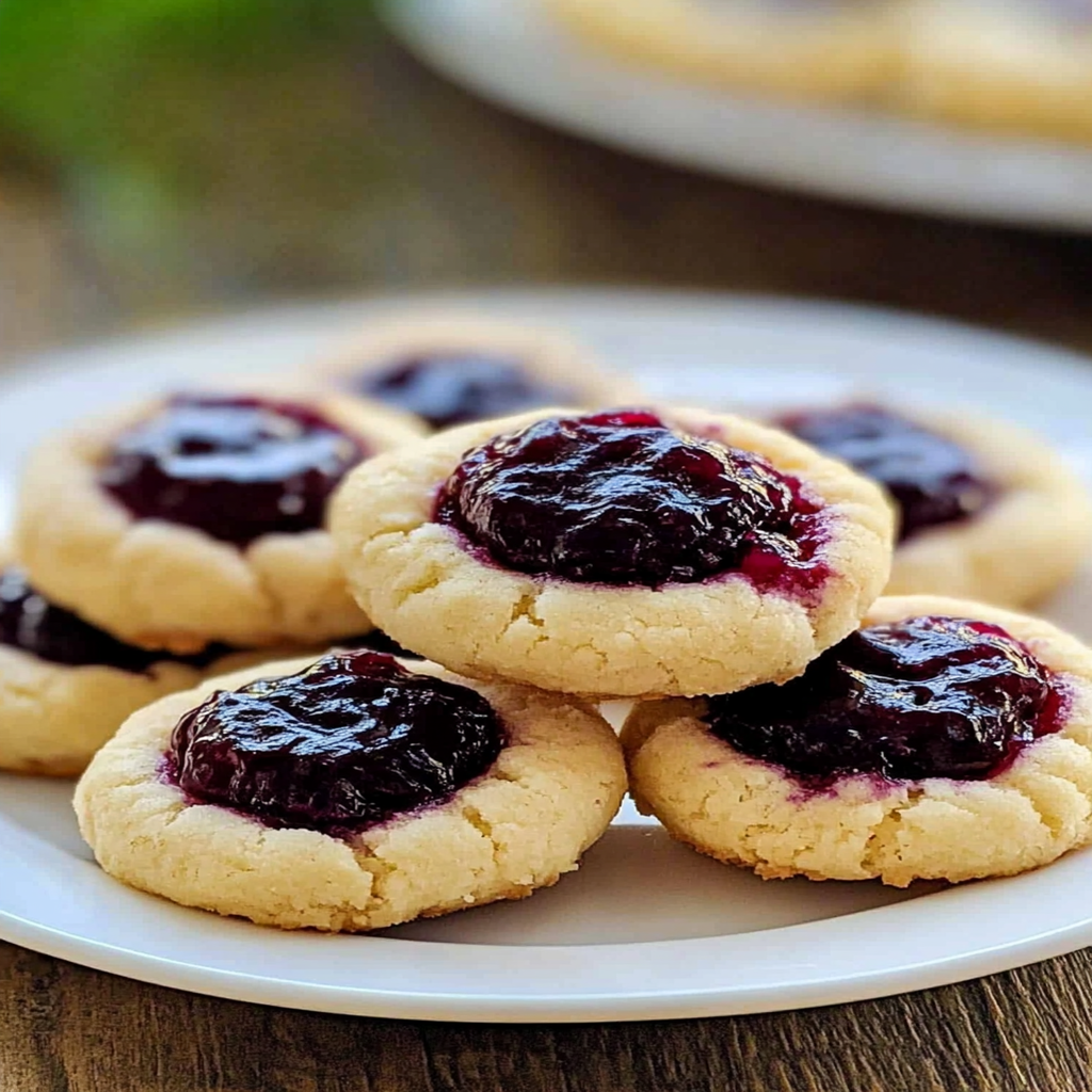Huckleberry Recipes: Jam-Filled Thumbprint Cookies