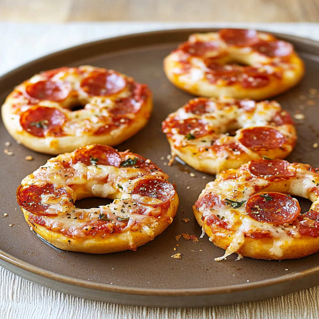 Mini Pizza Bagels for Lunch Boxes