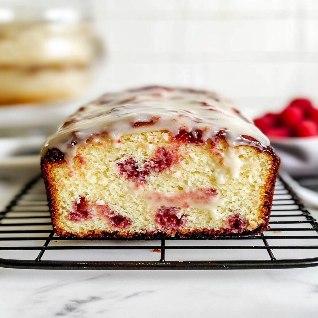 Neapolitan Loaf Cake with Ganache Glaze