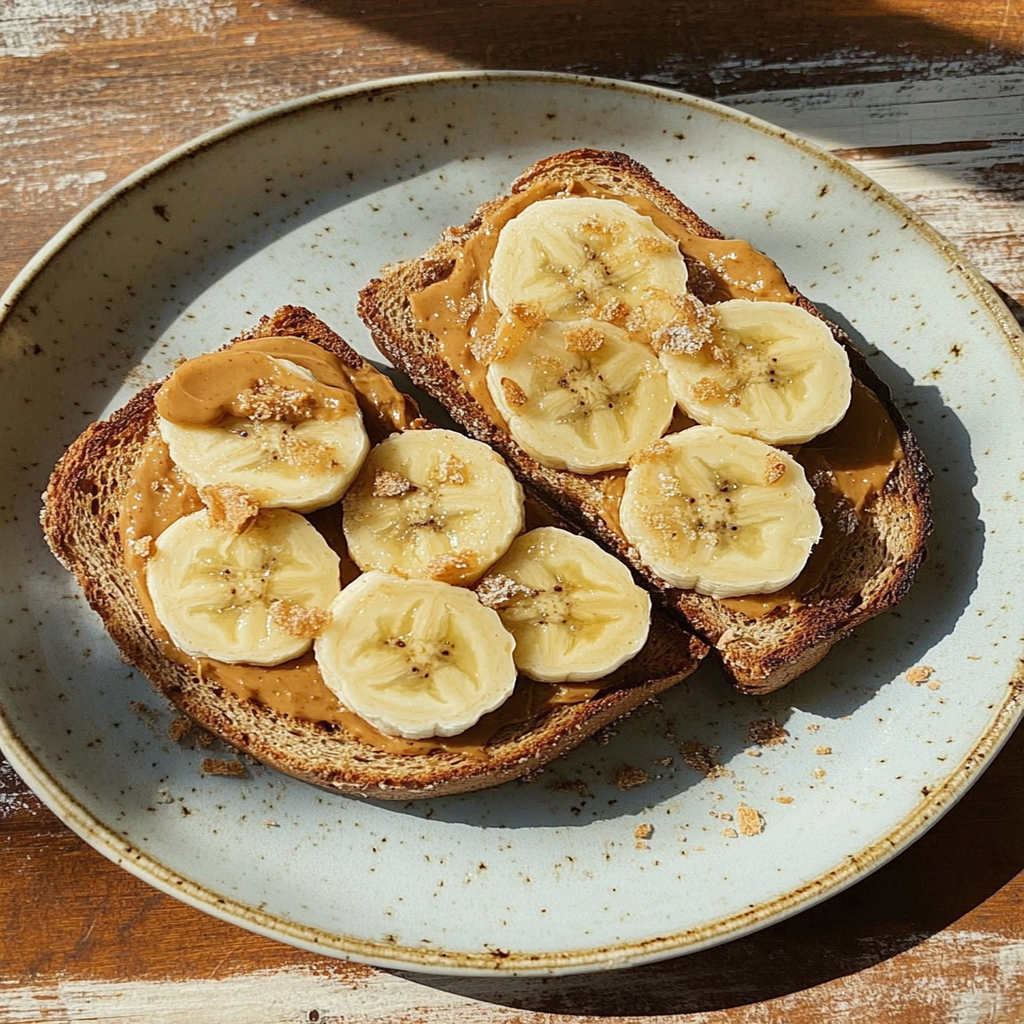 Peanut Butter Banana Toast