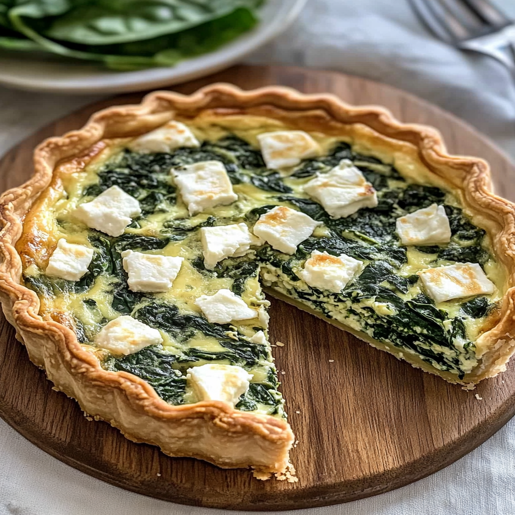 Spinach and Feta Quiche Brunch
