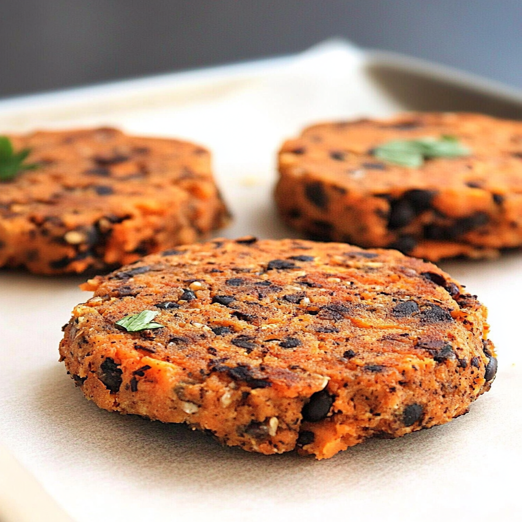 Sweet Potato and Black Bean Patties for Lunch Boxes
