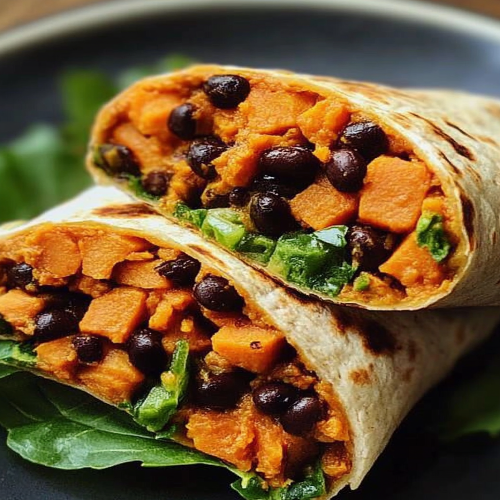 Sweet Potato and Black Bean Wrap