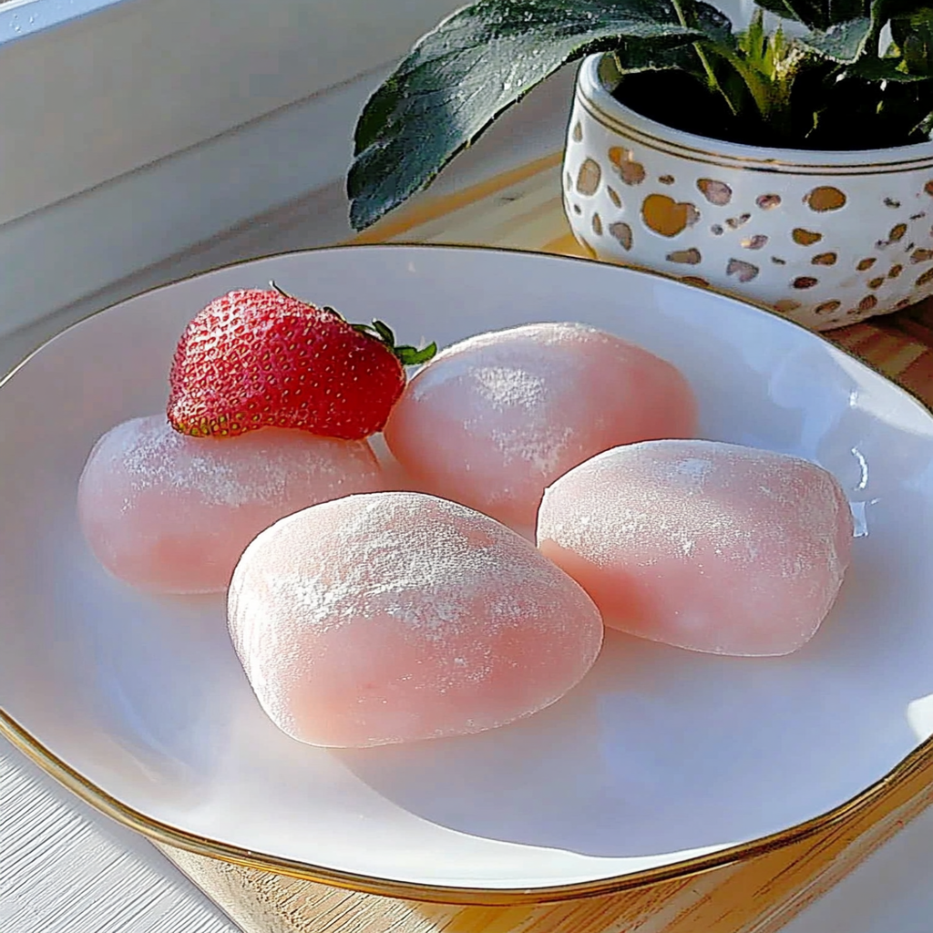 Delicious Strawberry Mochi