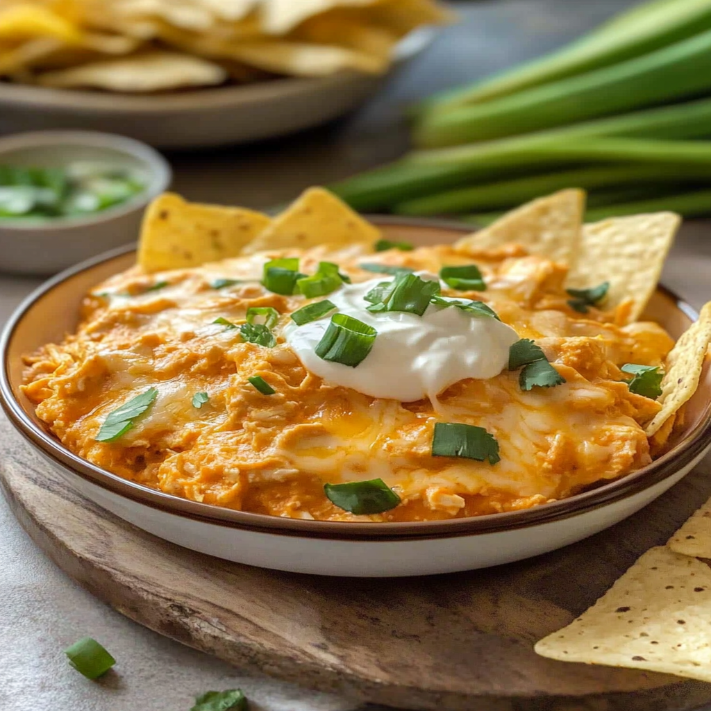 Buffalo Chicken Nacho Dip