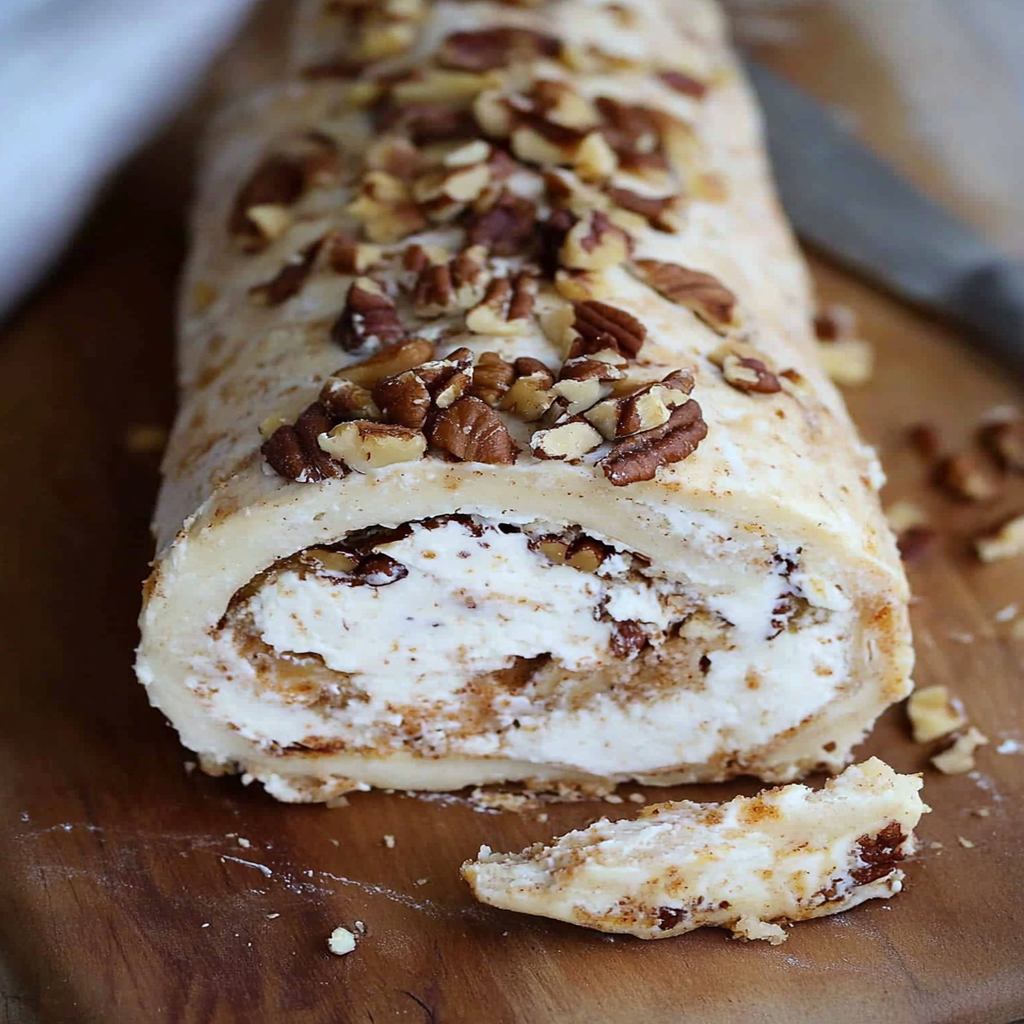 Maple Pear, Pecan & Mascarpone Roulade
