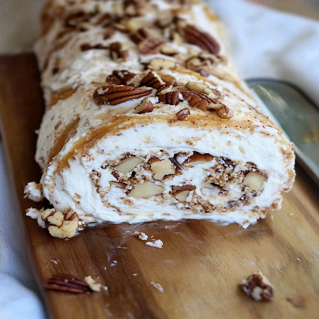 Maple Pear, Pecan & Mascarpone Roulade