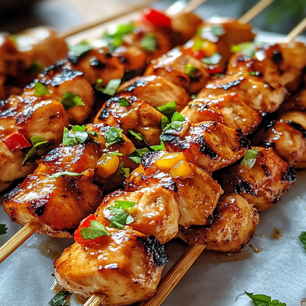 Mini Chicken Satay Skewers