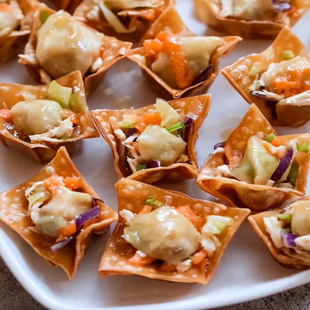 Mini Chicken Wontons
