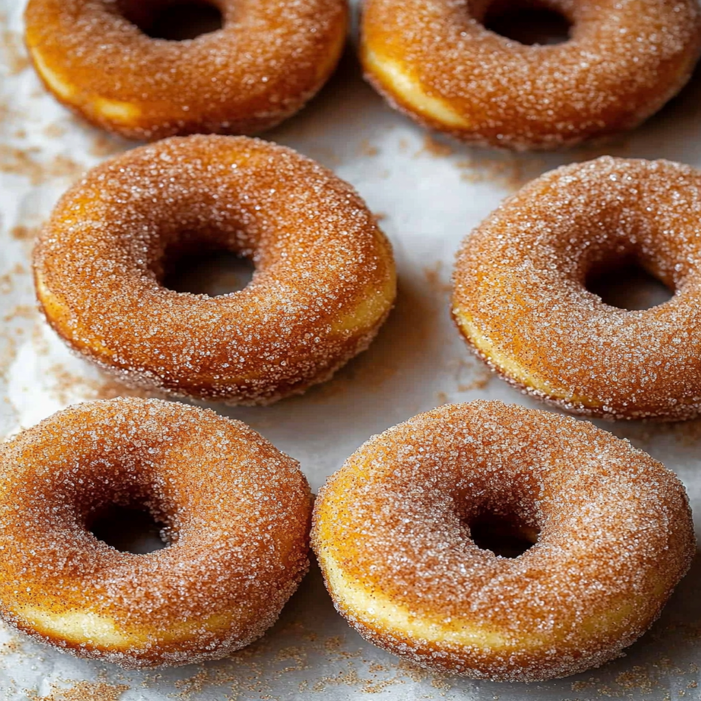Doughnut Cake with Cinnamon Sugar