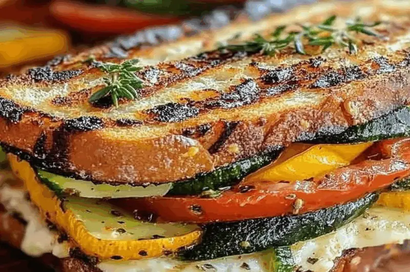 Sheet Pan Mediterranean Veggie Sandwiches