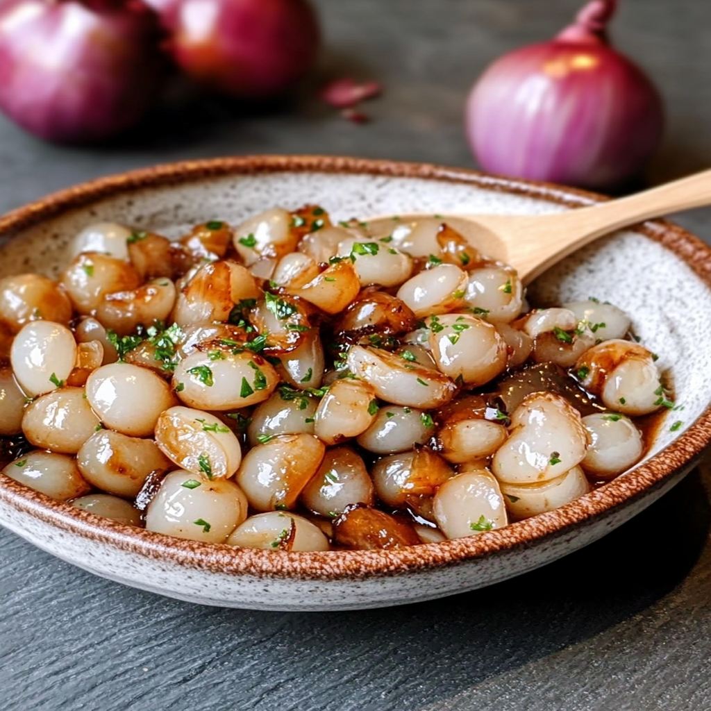 Balsamic Glazed Pearl Onions