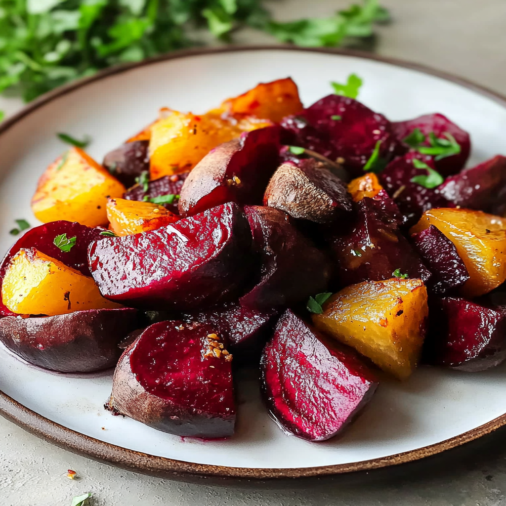 Balsamic Honey Roasted Beets