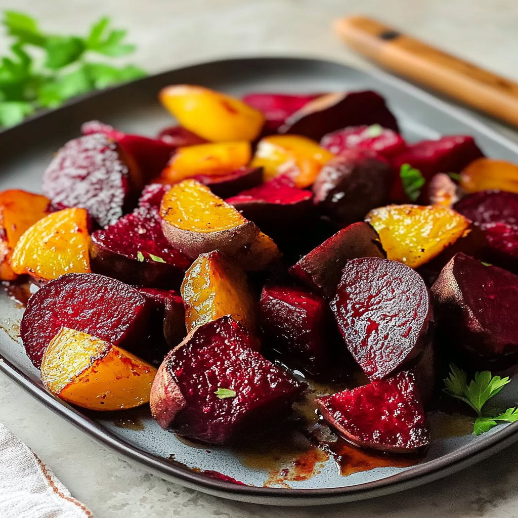 Balsamic Honey Roasted Beets