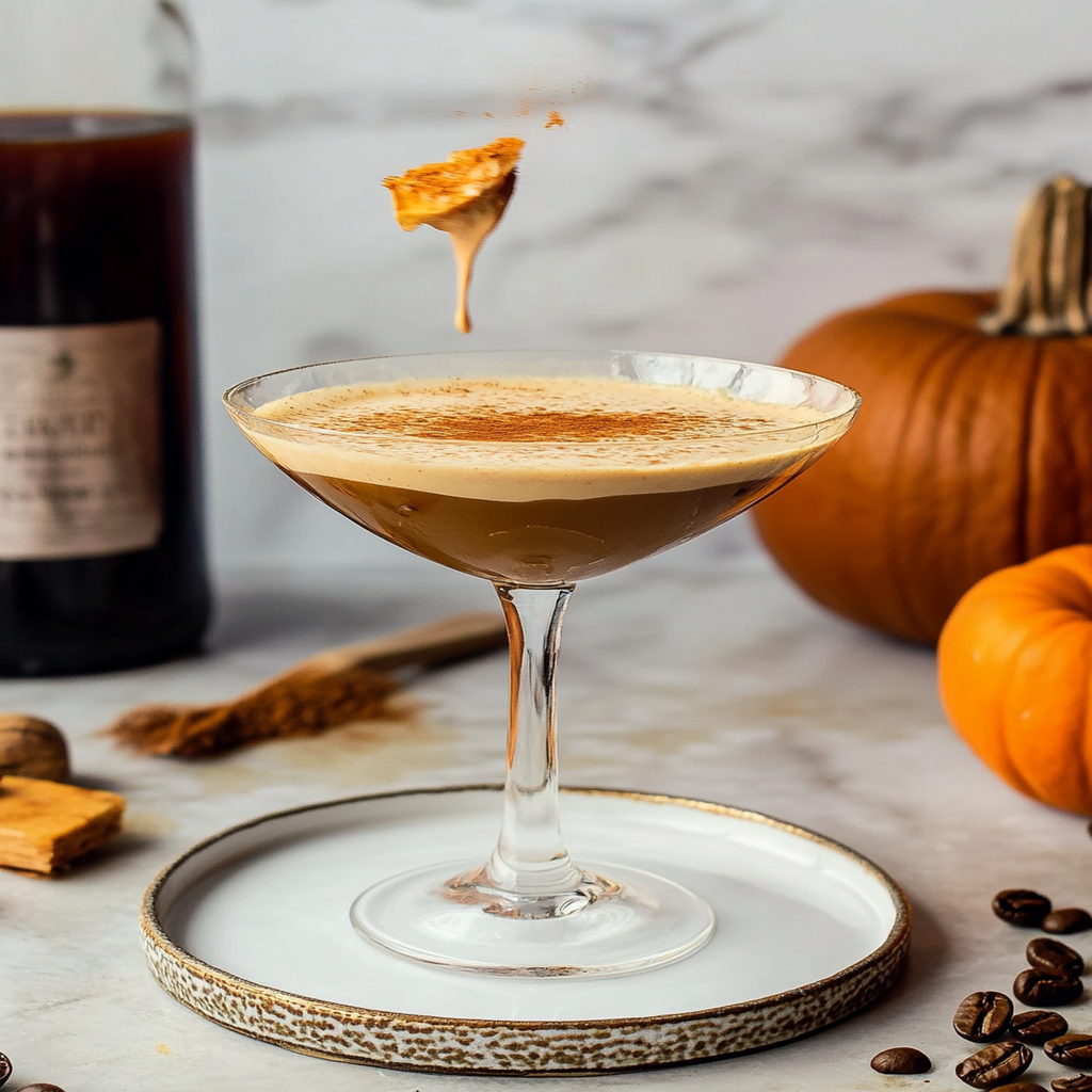 Pumpkin Cream Espresso Martini (No Alcohol)