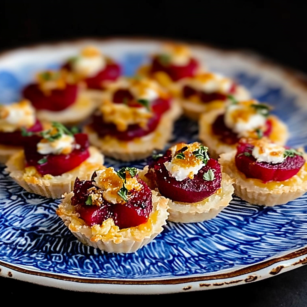Roasted Beet and Goat Cheese Mini Cups