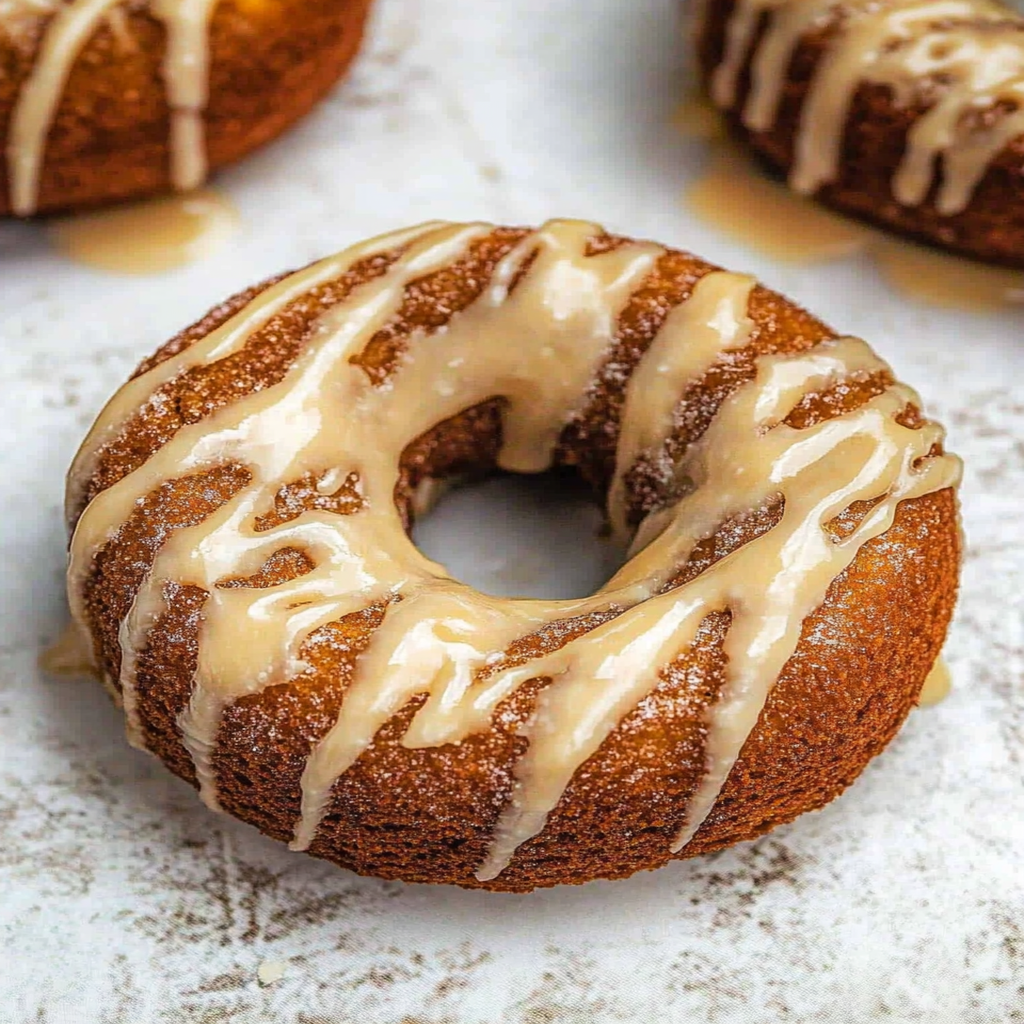 Vegan Doughnut Cake with Maple Drizzle
