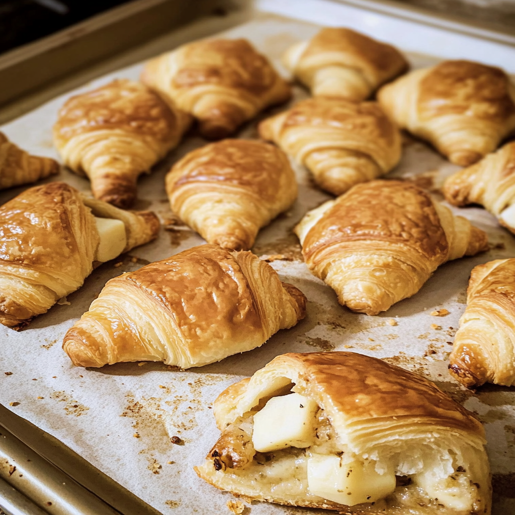 Brie and Apple Croissant Bites