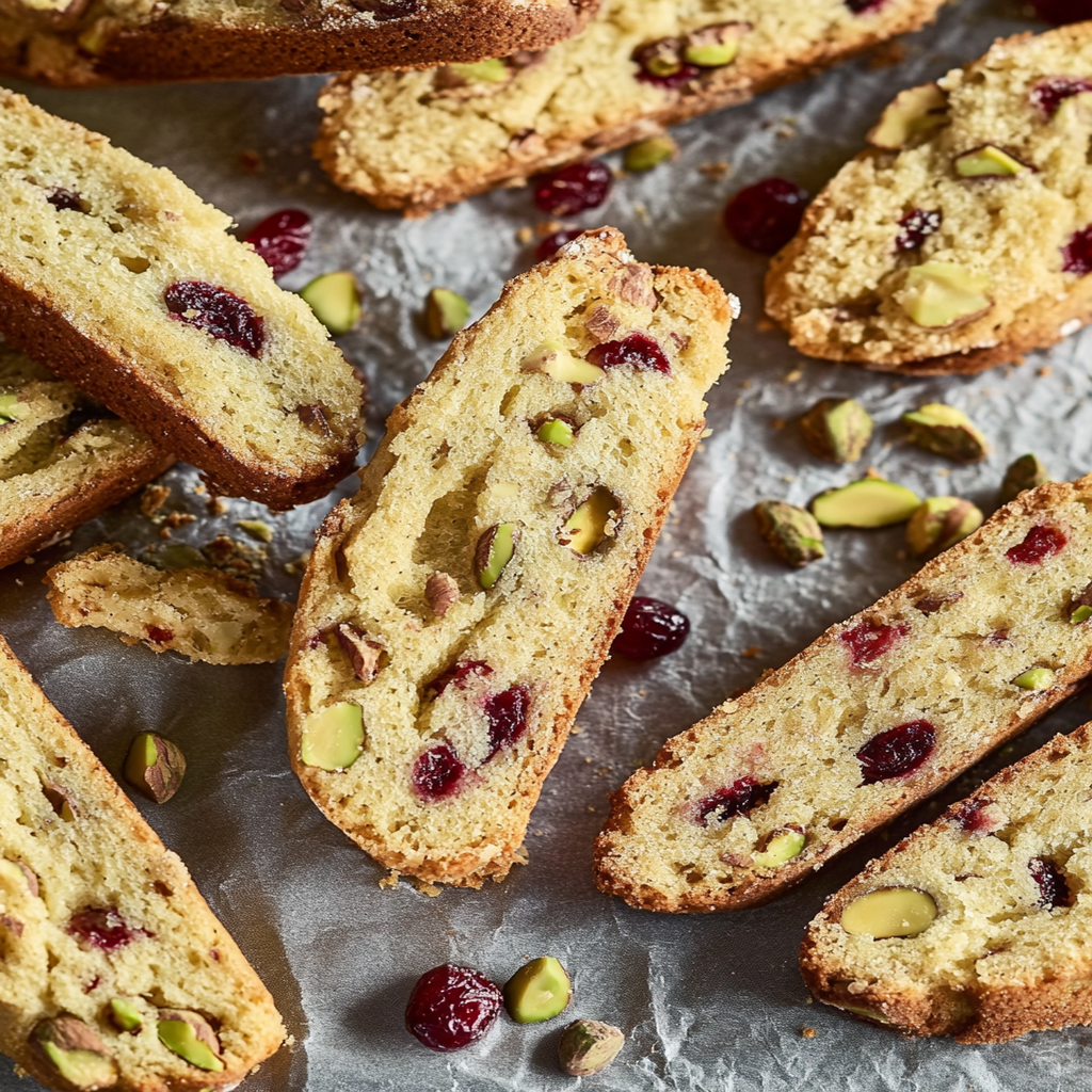 Cranberry Pistachio Biscotti