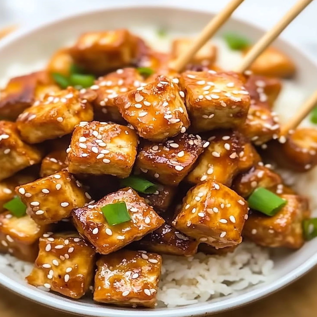 Crispy Sesame Tofu Nuggets