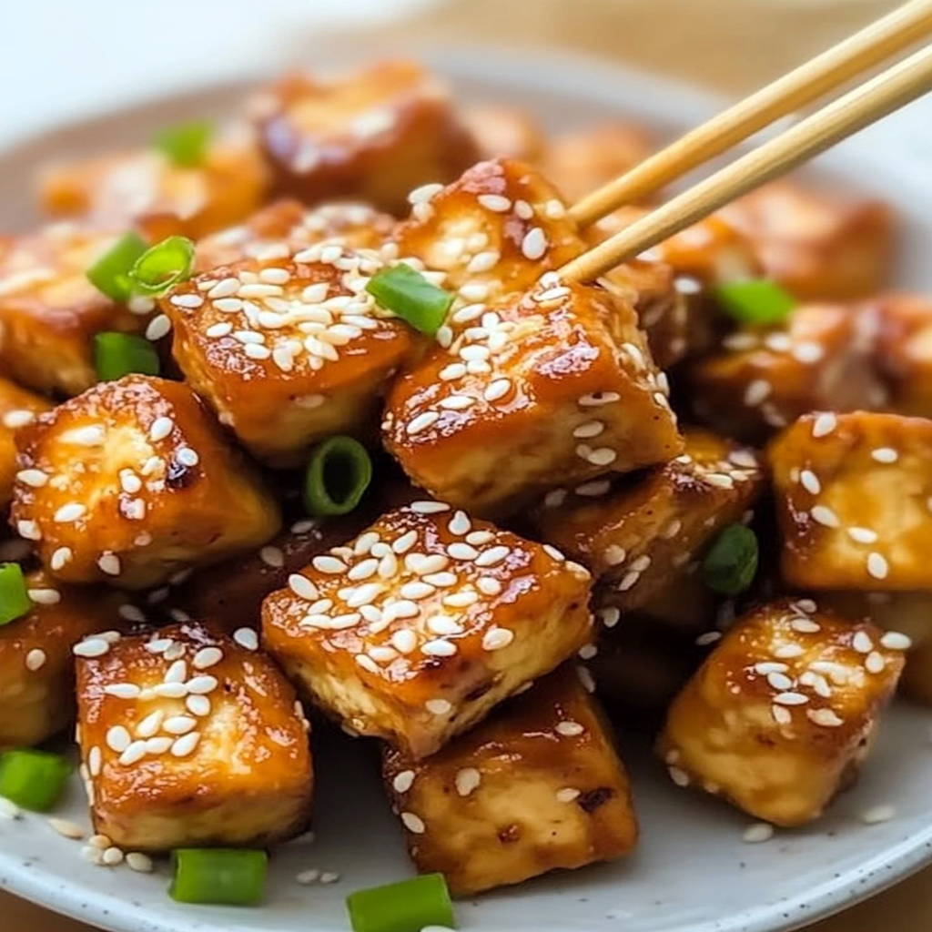 Crispy Sesame Tofu Nuggets