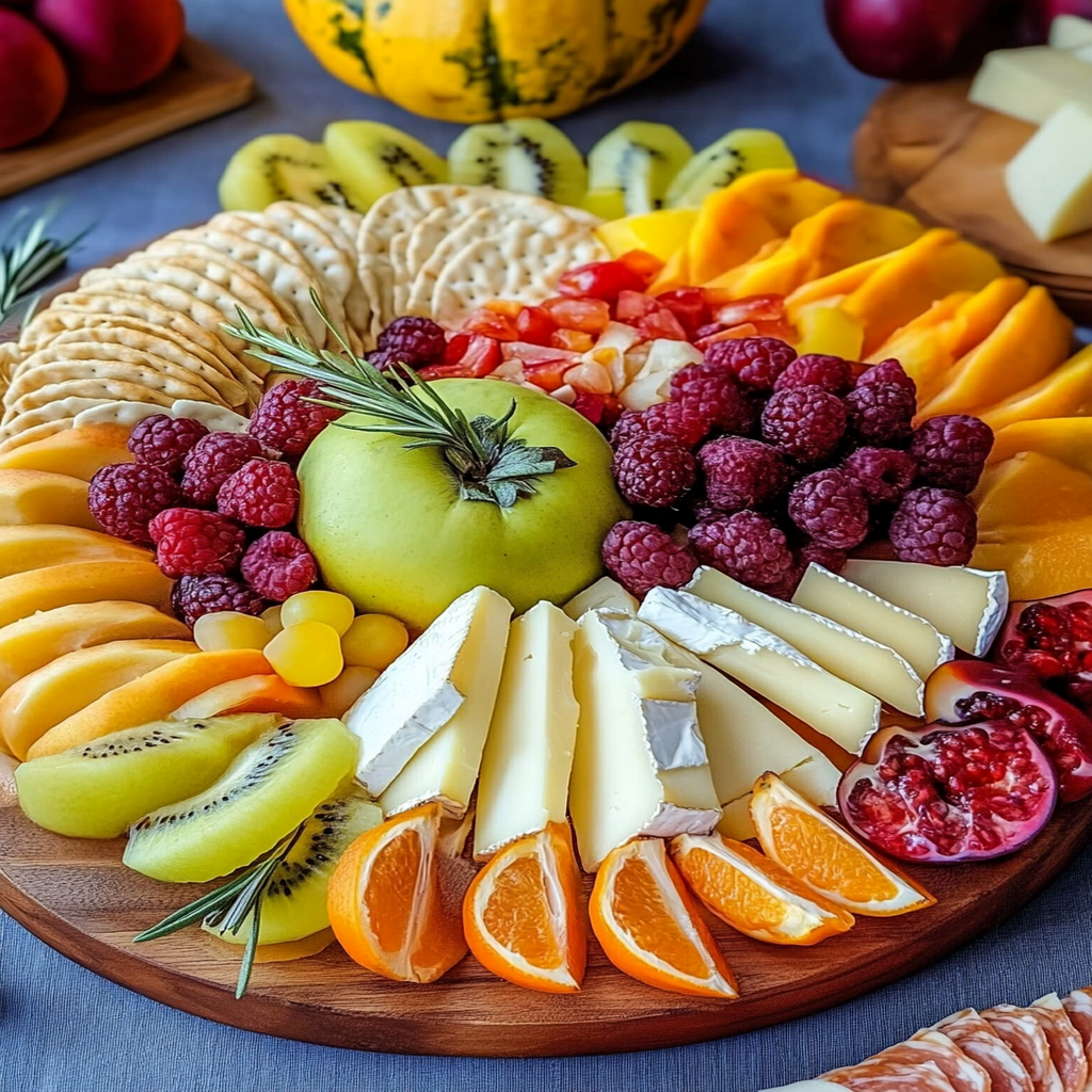 Friendsgiving Cheese and Fruit Platter